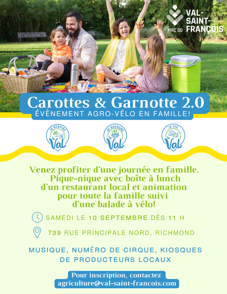 Tournée agro-vélo Carottes et Garnotte dans le Val-Saint-François ...